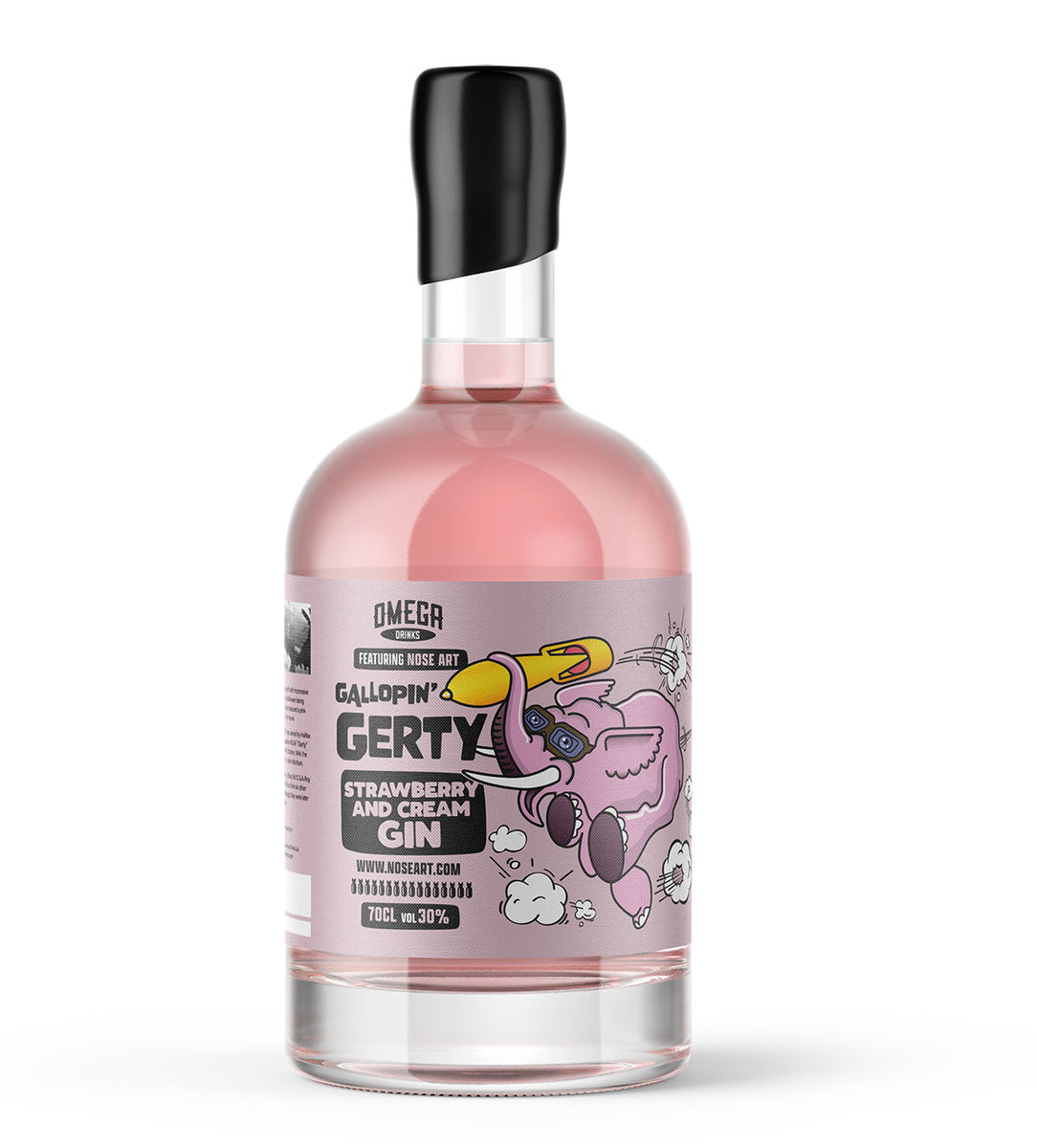 Gallopin' Gerty Strawberry & Cream Flavoured Gin 70cl – Omega Drinks